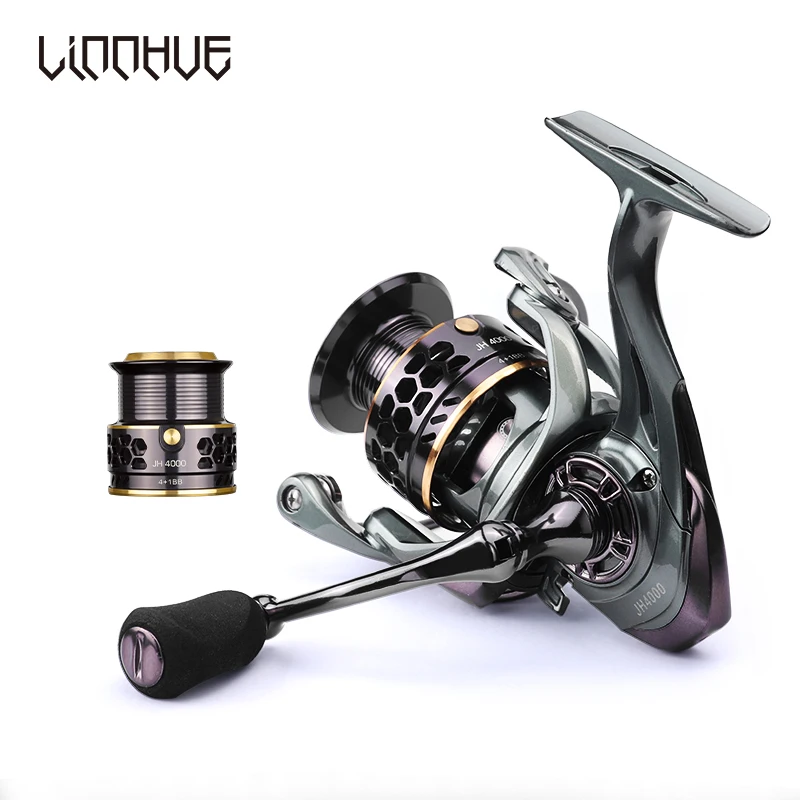 Купить Рыбная ловля | LINNHUE Fishing Reel Saltwater Sea 1000-6000 5BBS Metal Spool Handle Fresh ...