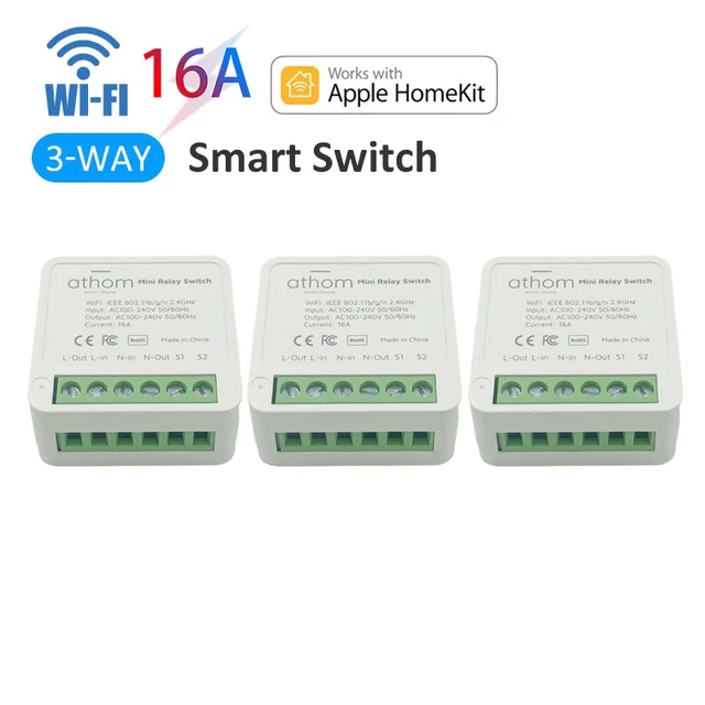 Купить Алиэкспресс | Homekit Mini DIY WiFi Relay Module 3-Way 16A Smart ...