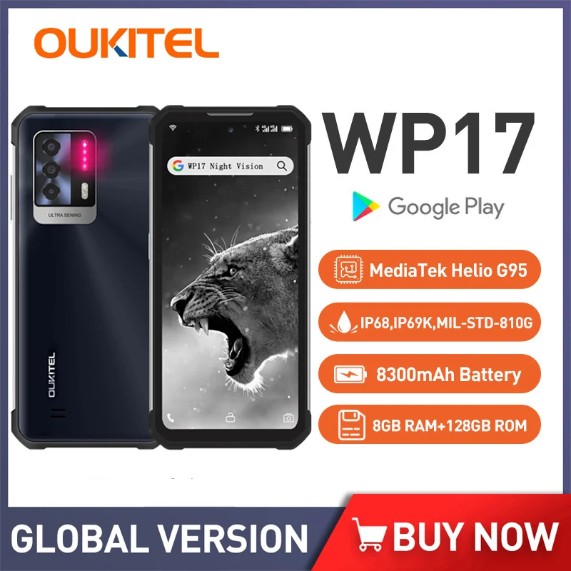 Купить Алиэкспресс | Oukitel WP17 IP68 Rugged Smartphone 8300MAH 8GB ...