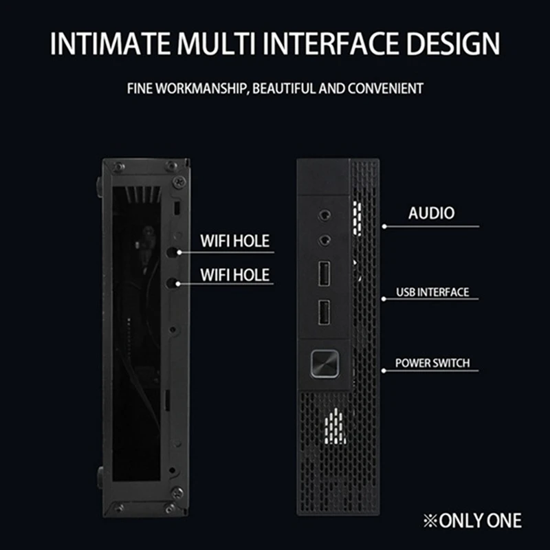 Купить Алиэкспресс | TX02 ITX Case+Back Mount Bracket HTPC Chassis Case ...
