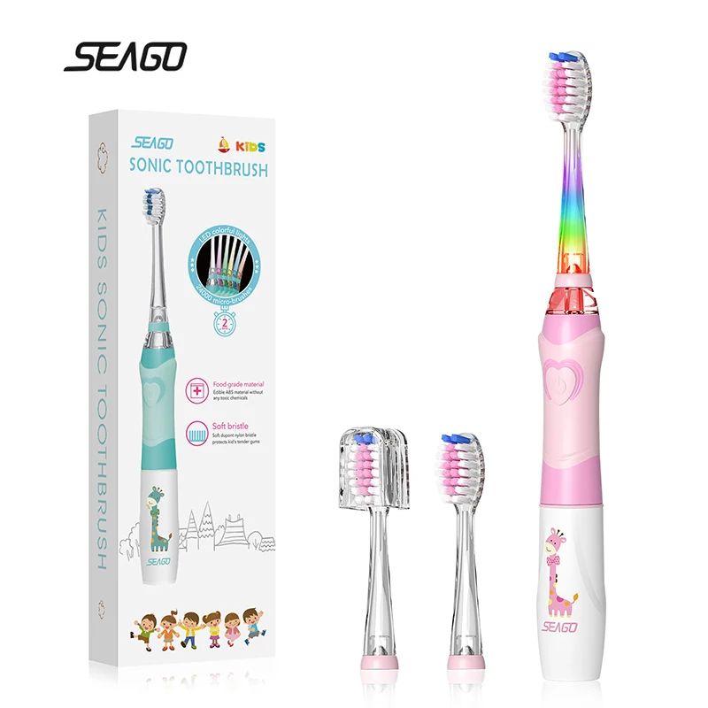 Купить Средства личной гигиены | SEAGO Sonic Electric Toothbrush Kids Battery Cartoon with ...