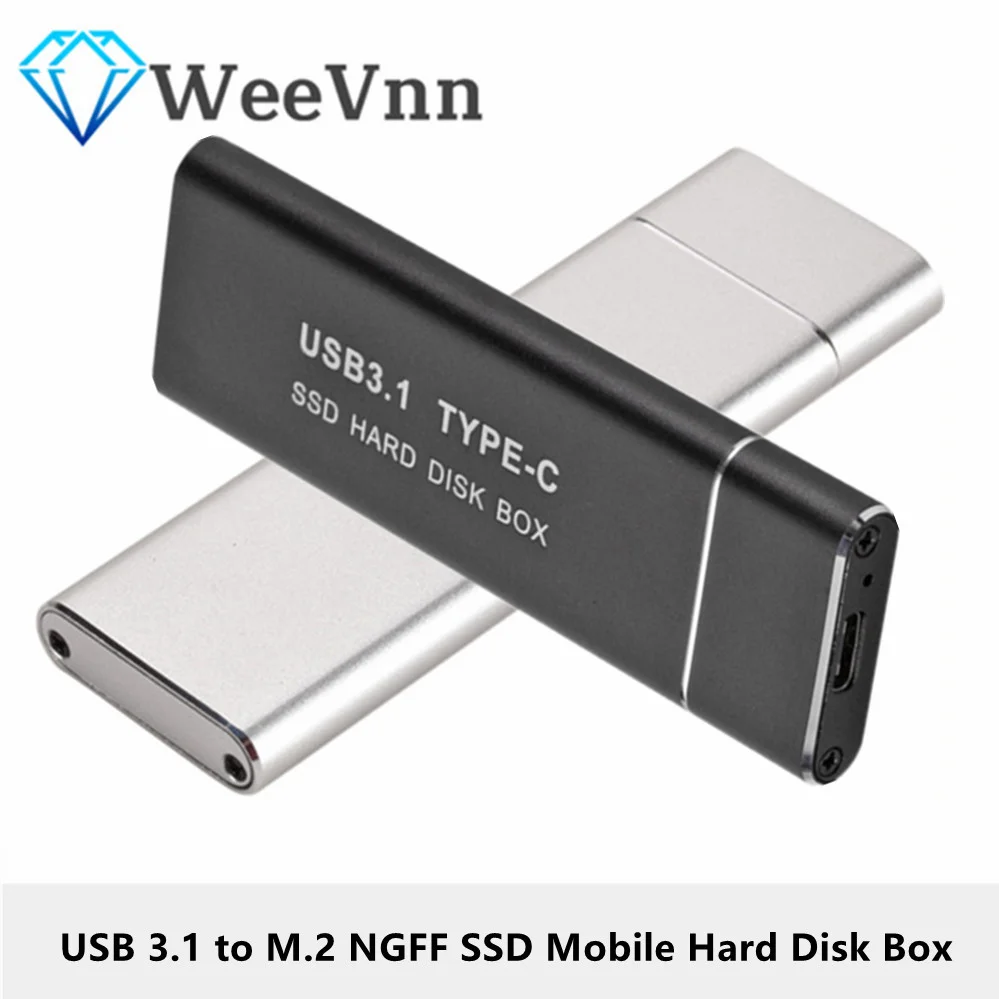 Купить Алиэкспресс | Mini USB 3.1 to M.2 NGFF SSD Mobile Hard Disk Box Type C Adapter Card ...