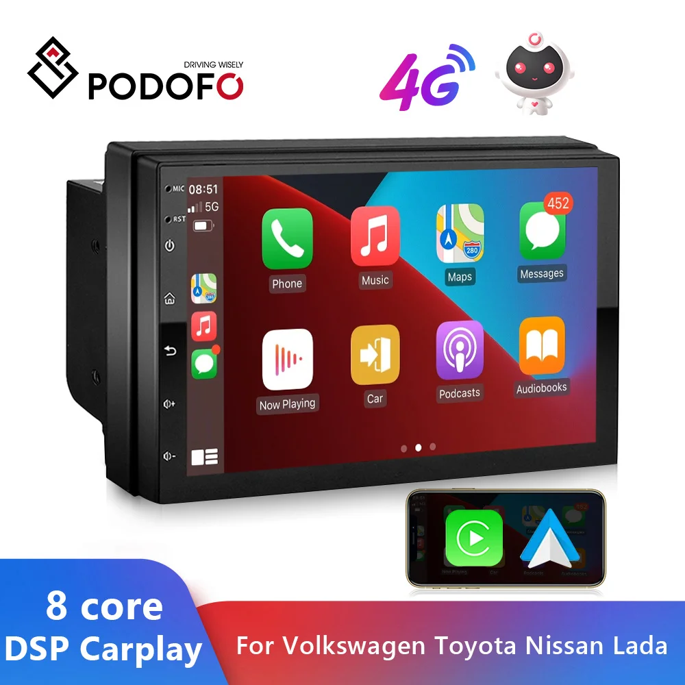 Купить Автомобильная электроника | Podofo Android 2Din Car Radio ...