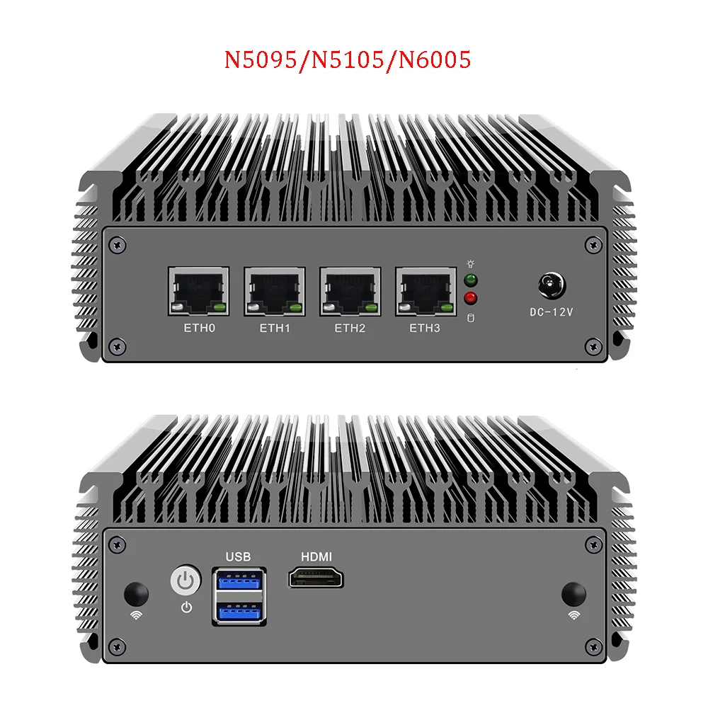 Купить Алиэкспресс | Fanless Mini PC 11th Gen Pentium N5105 N6005 4 ...