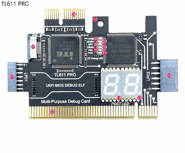 Купить Компьютерные компоненты | Analyzer LPC Debug Card PCI PCI-E Post ...