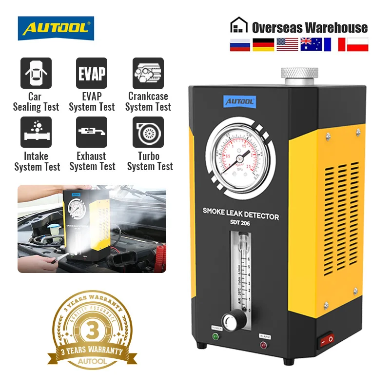 Купить Алиэкспресс | AUTOOL SDT202 SDT206-Old Car Automotive Smoke Machine Pipe Smog Generator ...