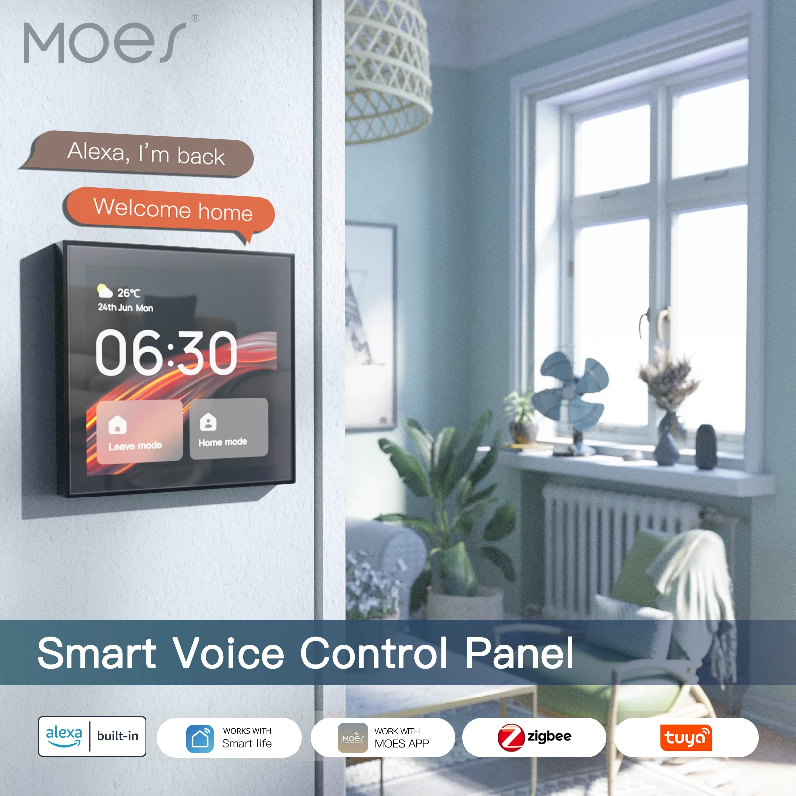 Купить Алиэкспресс | MOES Tuya wifi Multi-functional Touch Screen Control Panel 4-inch in-wall ...
