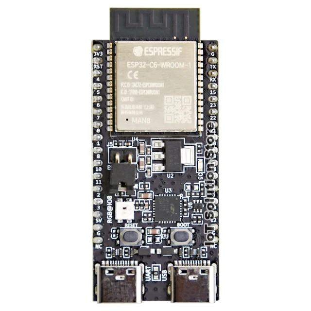 Купить Алиэкспресс | ESP32-C6-DevKitC-1 Development Board Kit ESP32-C6 ...