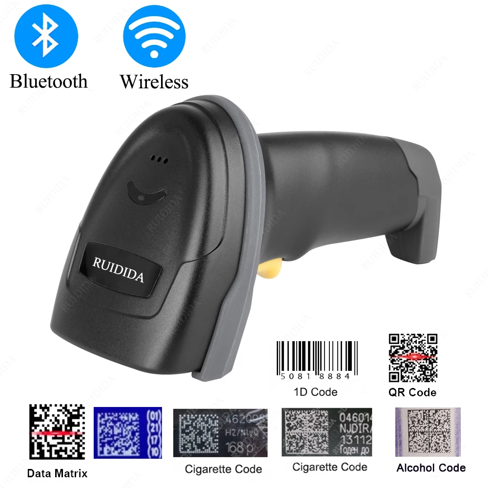 Купить Алиэкспресс | Bar code Scanner Bluetooth QR Code Reader 2D Scan ...