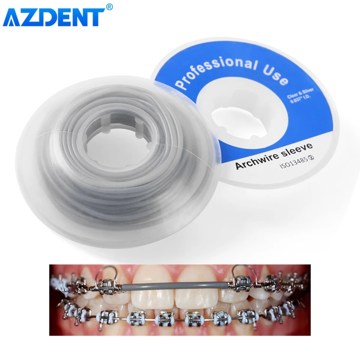 Купить Алиэкспресс | 5m/Roll AZDENT Dental Orthodontic Elastic Arch Wire Sleeve Tubing Plastic ...