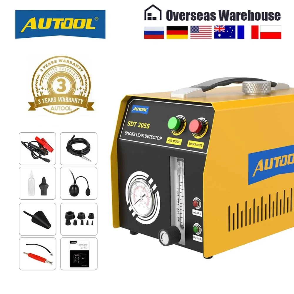 Купить Инструменты для ремонта автомобилей | AUTOOL SDT205S Car Smoke Leak Detector Pipe Leak ...