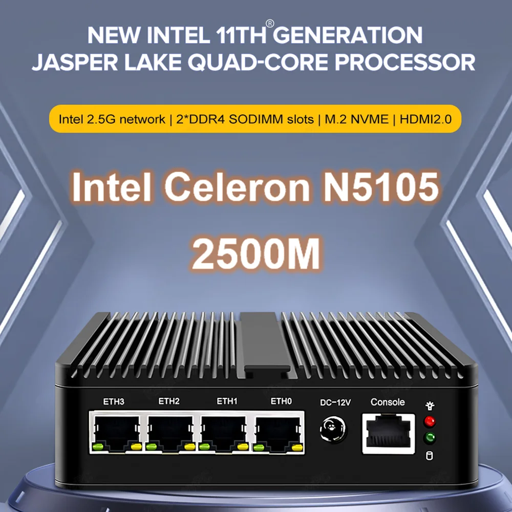 Купить Алиэкспресс | Intel N5105 2500M pfSense Firewall Appliance Intel ...