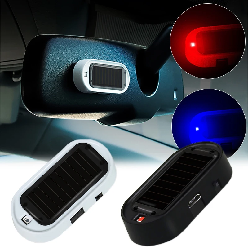 Купить Алиэкспресс | 2Pcs Car LED Solar Powered Fake Security Light ...