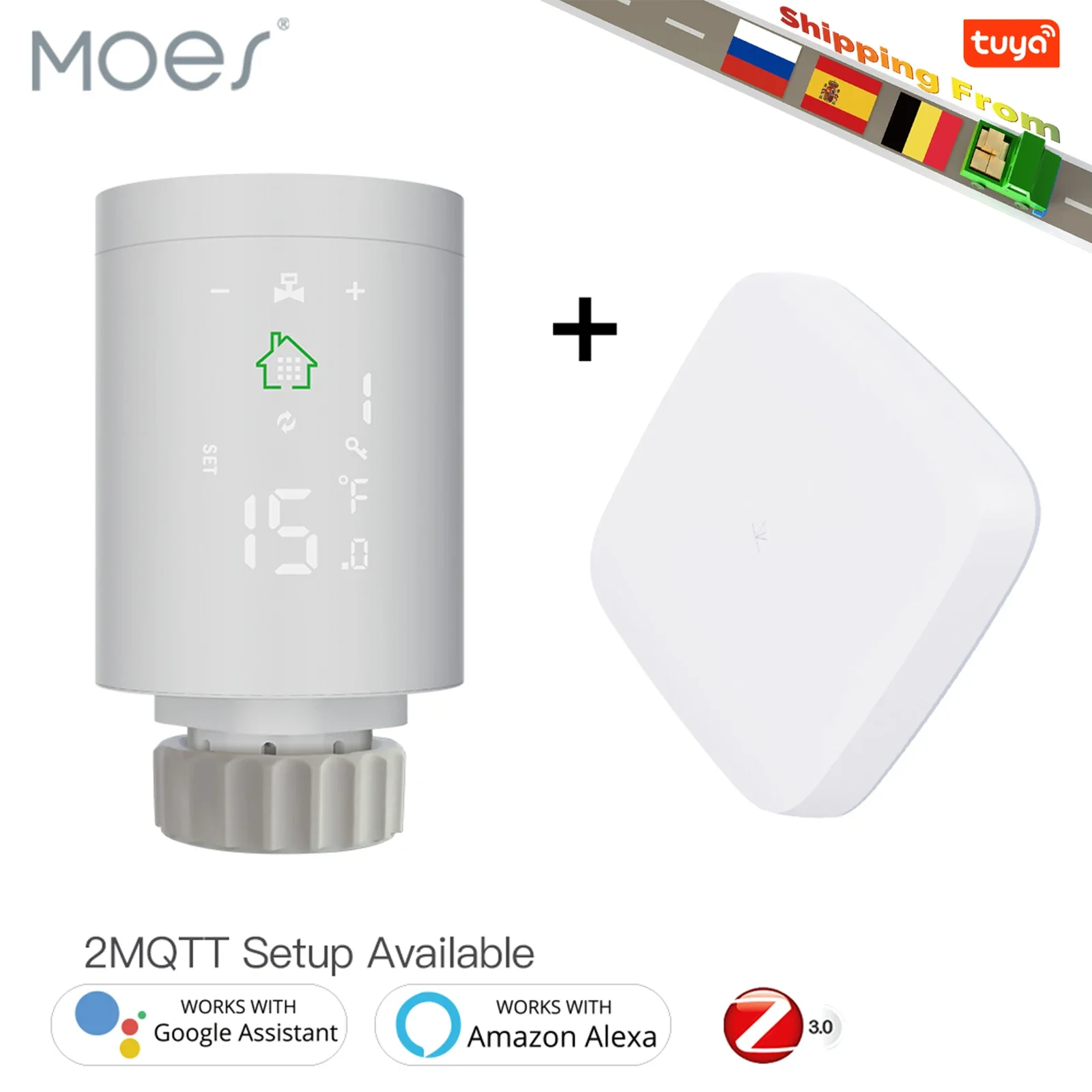 Купить Система семейного интеллекта | MOES ZigBee3.0 Radiator Actuator ...