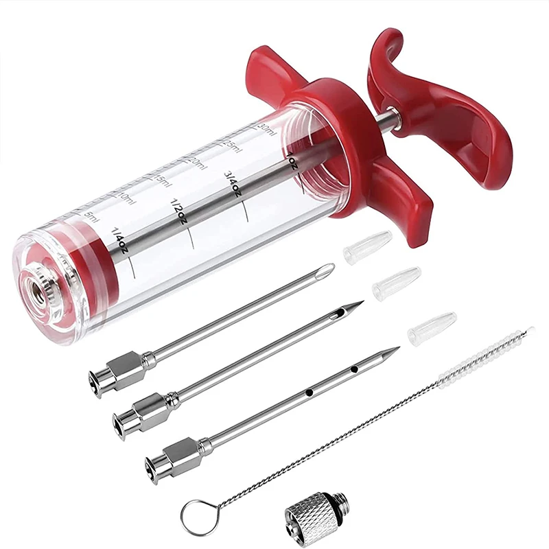 Купить Алиэкспресс | Meat Injector Syringe With 3 Marinade Injector ...