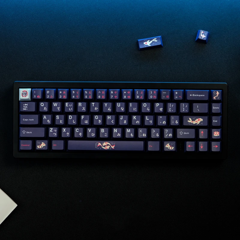 Купить Алиэкспресс | 132 Keys/set GMK Zen Pond Keycaps PBT 5 Sides Dye ...