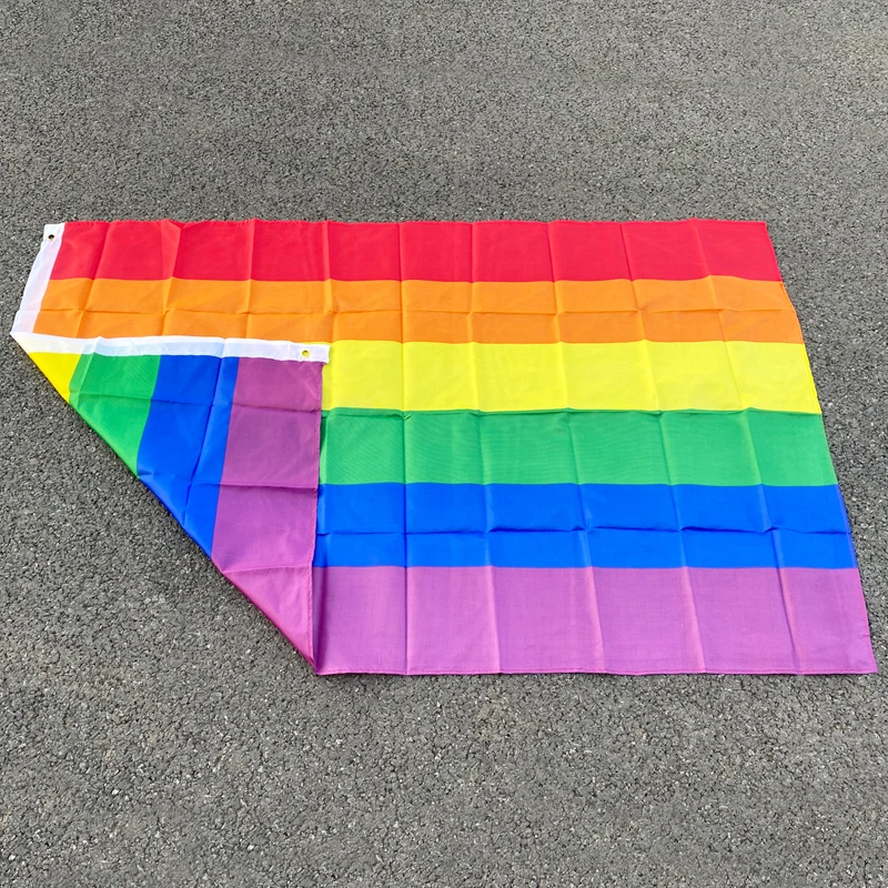 Купить Домашний декор | Aerlxemrbrae Rainbow Flag 3x5 FT Polyester Flag Gay Pride Peace Flags ...