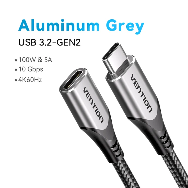 Купить Алиэкспресс | VENTION USB C Extension Cable Male to Female Type ...
