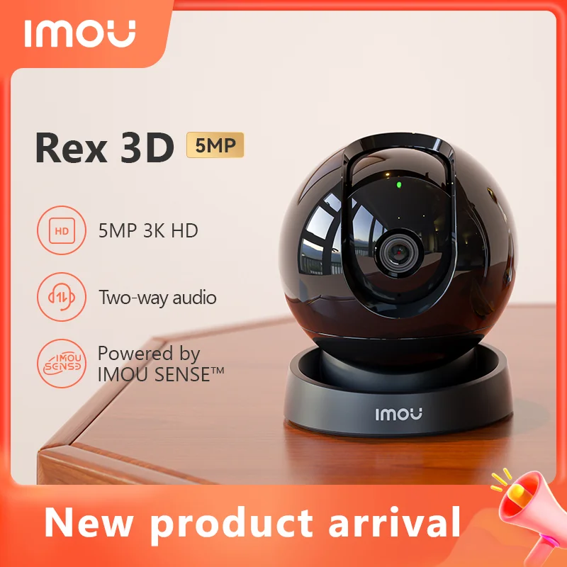 Купить Видеонаблюдение | IMOU Rex 3D 5MP Wifi IP Camera Home Security ...