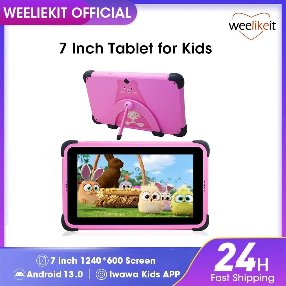 Купить Алиэкспресс | weelikeit 7 Inch Kids Tablets Android 13 1024*600 ...