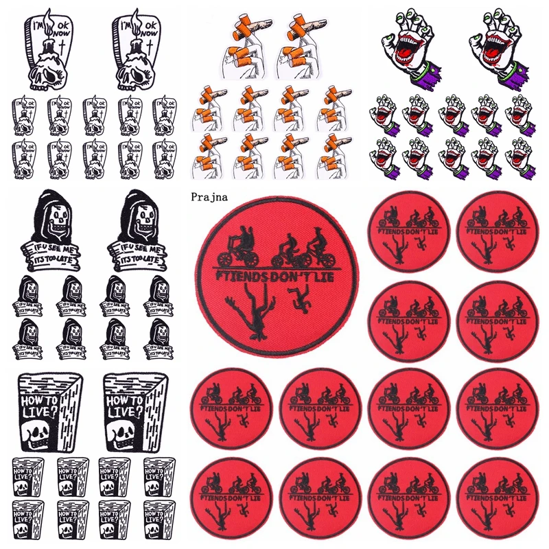 Купить Искусство, ремесла и шитье | 10PCS/lots Horror Movie Patch Punk ...
