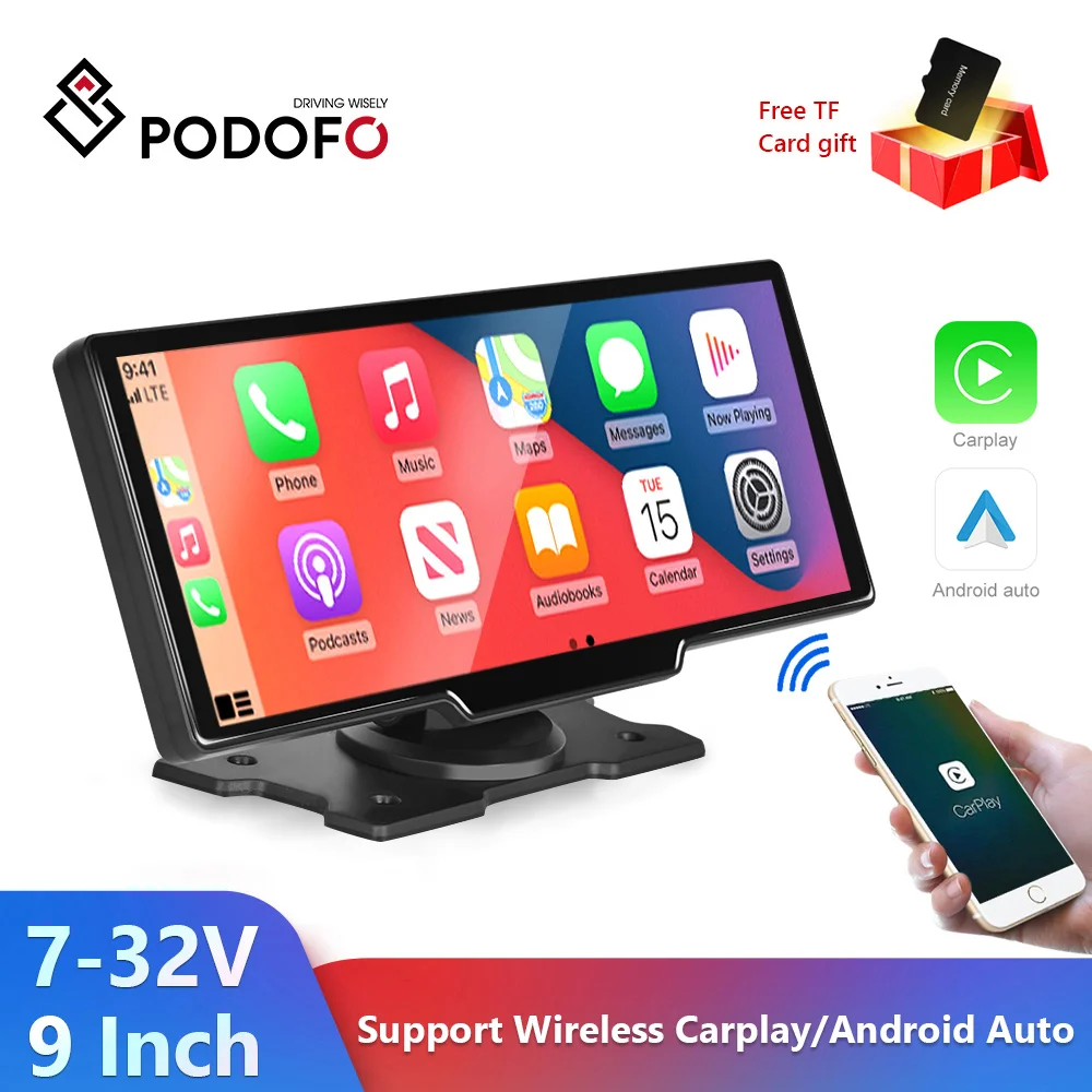 Купить Алиэкспресс | Podofo Car Monitor Portable Wireless CarPlay ...