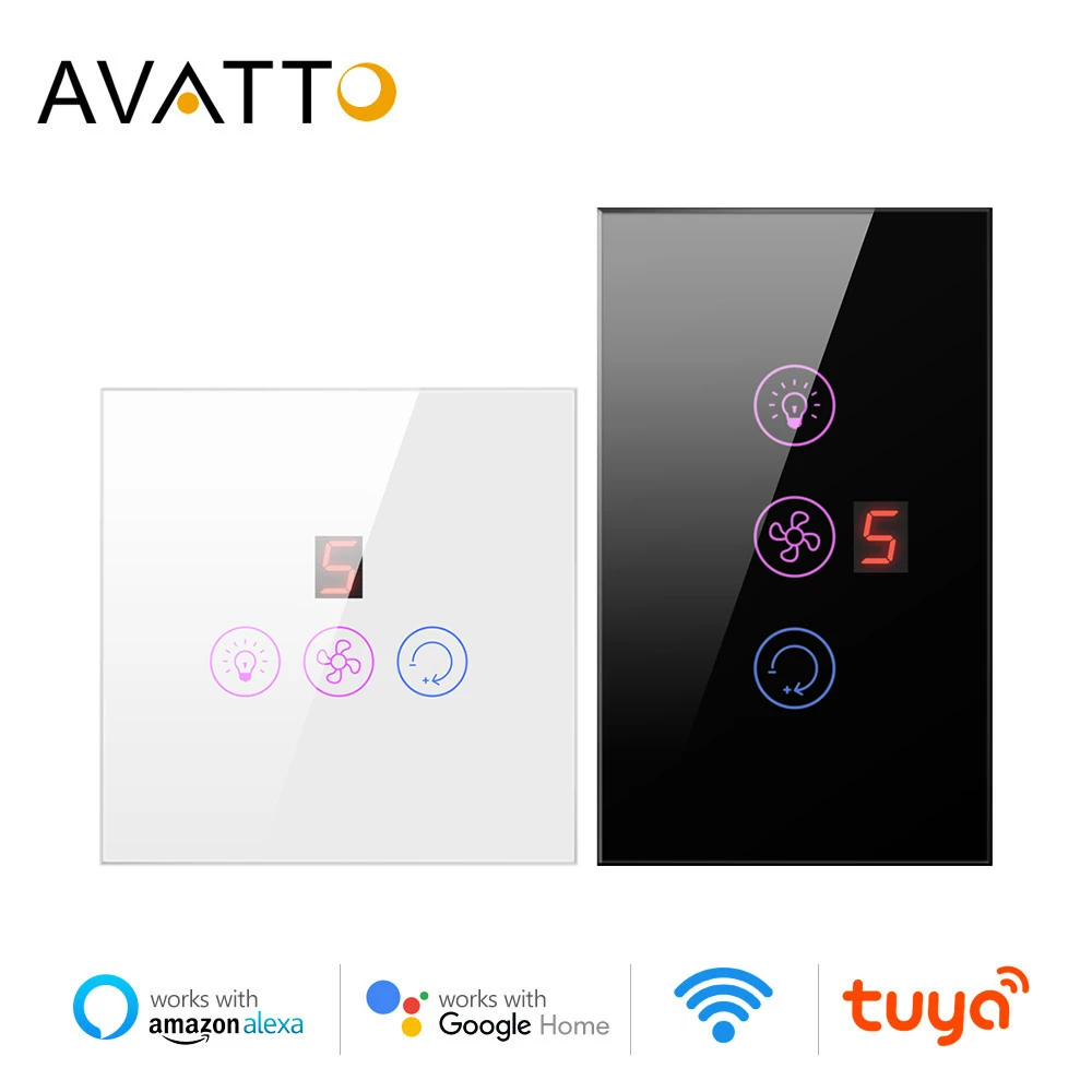 Купить Осветительные приборы | AVATTO Smart Wifi Fan Light Switch,EU/US ... Купить Осветительные приборы | AVATTO Smart Wifi Fan Light Switch,EU/US ...