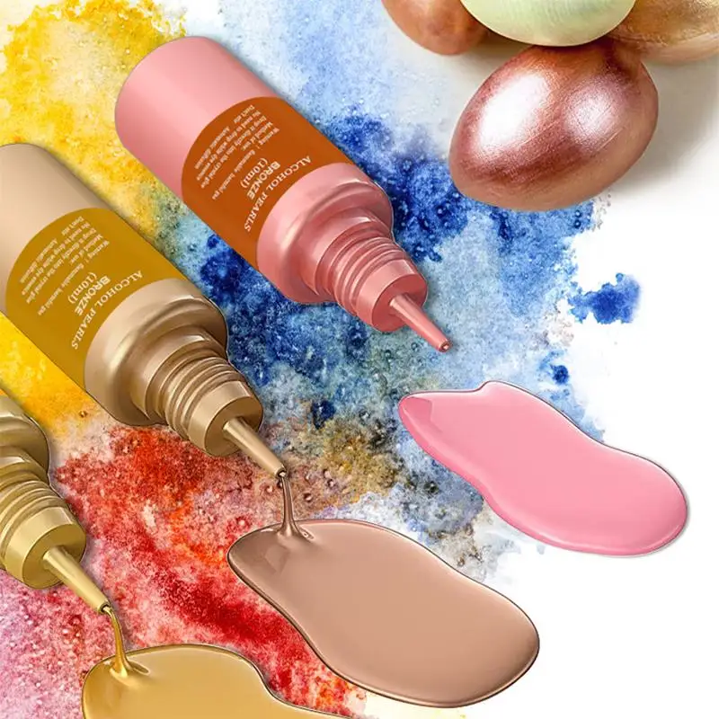 Купить Алиэкспресс | 12 Colors/Set 10ml Metal Resin Pigment Alcohol ...