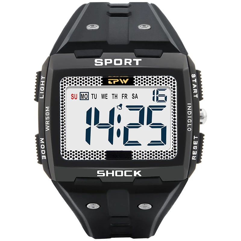 Купить Мужские часы | Big Numbers Oversized Digital Watch Easy to Read ...