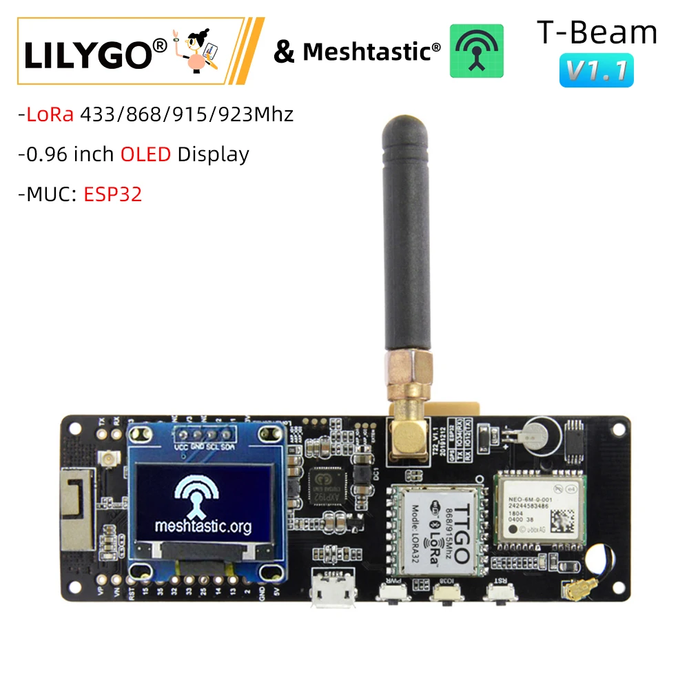 Купить Аксессуары и запчасти Lilygo® Ttgo Meshtastic T Beam V11
