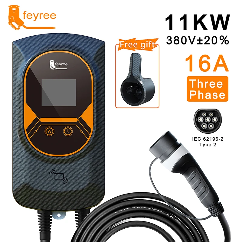 Купить Алиэкспресс | feyree EV Charger 11KW 16A 3 Phase EVSE Wallbox Electric Vehicle Car ...