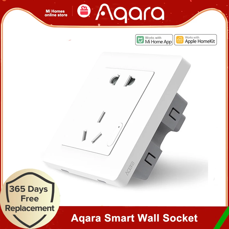 Купить Умная электроника | Aqara Smart Wall Socket Wireless Wall Outlet ...
