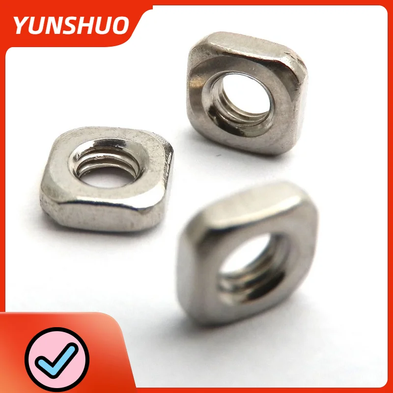 Купить Скобяные изделия | 100pcs M3 M4 M5 M6 M8 Square Thin Nut A2 304 ...