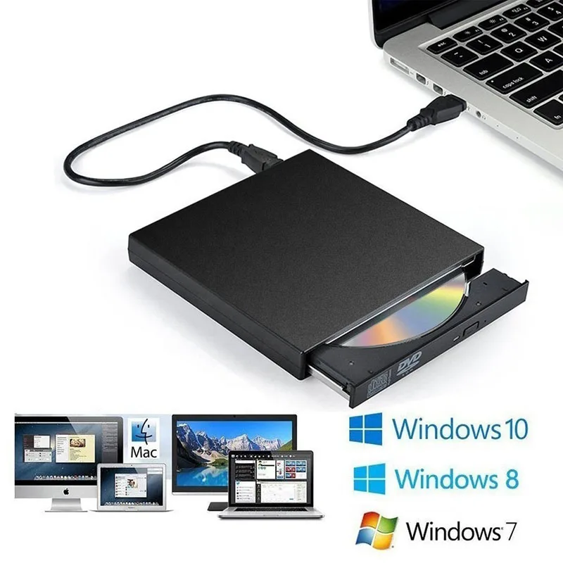 Купить Алиэкспресс | USB 2.0 Portable External DVD Optical Drive CD/DVD ...