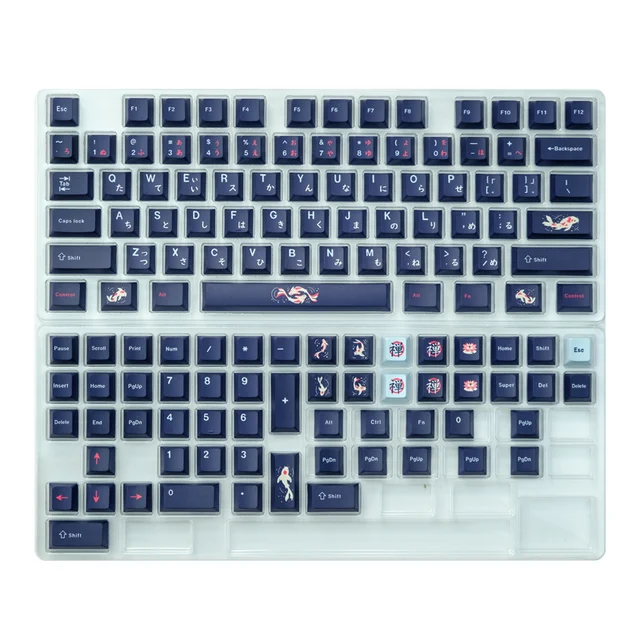Купить Алиэкспресс | 132 Keys/set GMK Zen Pond Keycaps PBT 5 Sides Dye ...