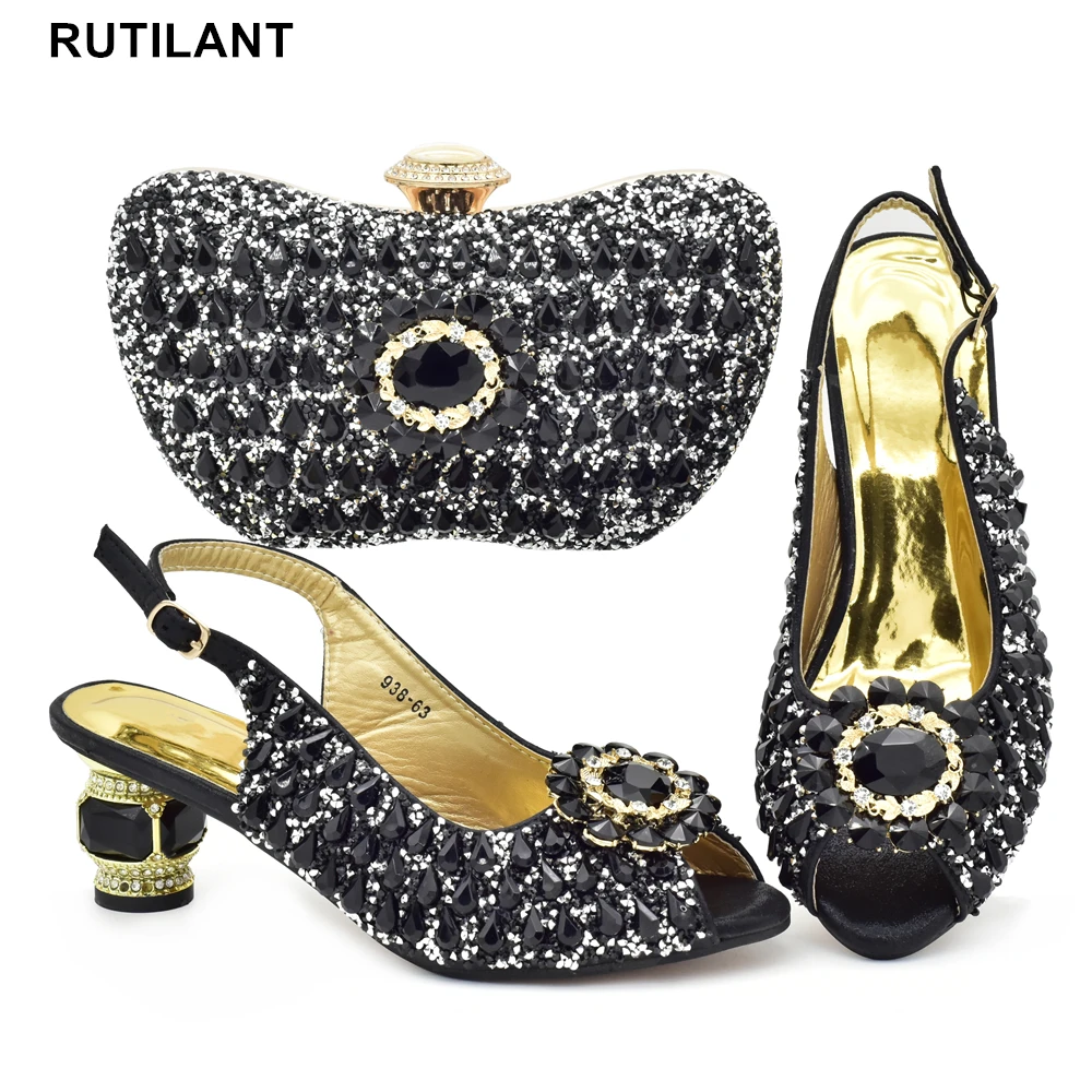 Купить Женская обувь | Latest Italian Women Wedding Shoes and Bag Set ...