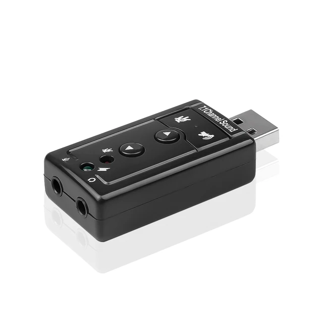 Купить Компьютерные компоненты | Mini External USB 2.0 Sound Card 7.1 Channel 3D Virtual 12Mbps ...