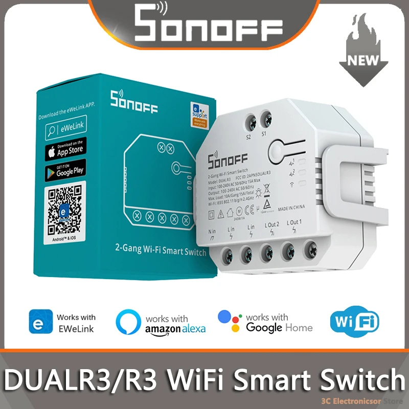 Купить Умная электроника | SONOFF DUAL R3 DIY MINI WiFi Smart Light ...